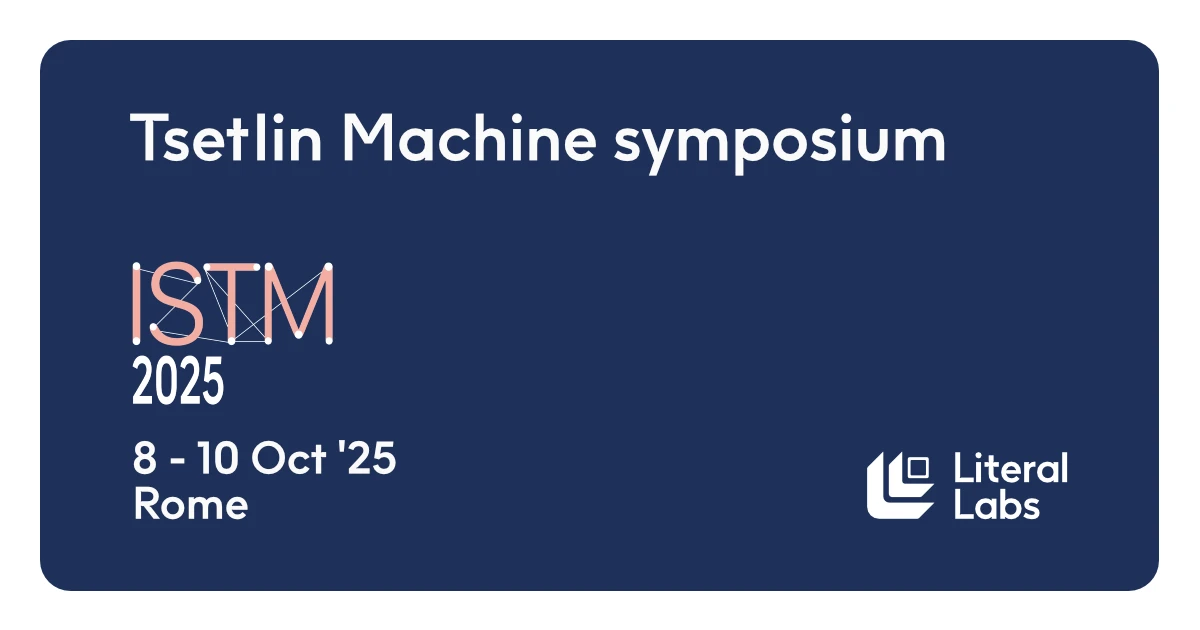 Literal Labs @ ISTM, Rome 2025