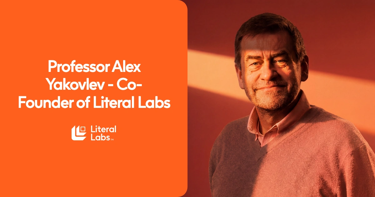 Professor Alex Yakovlev - Co-Founder of Literal Labs